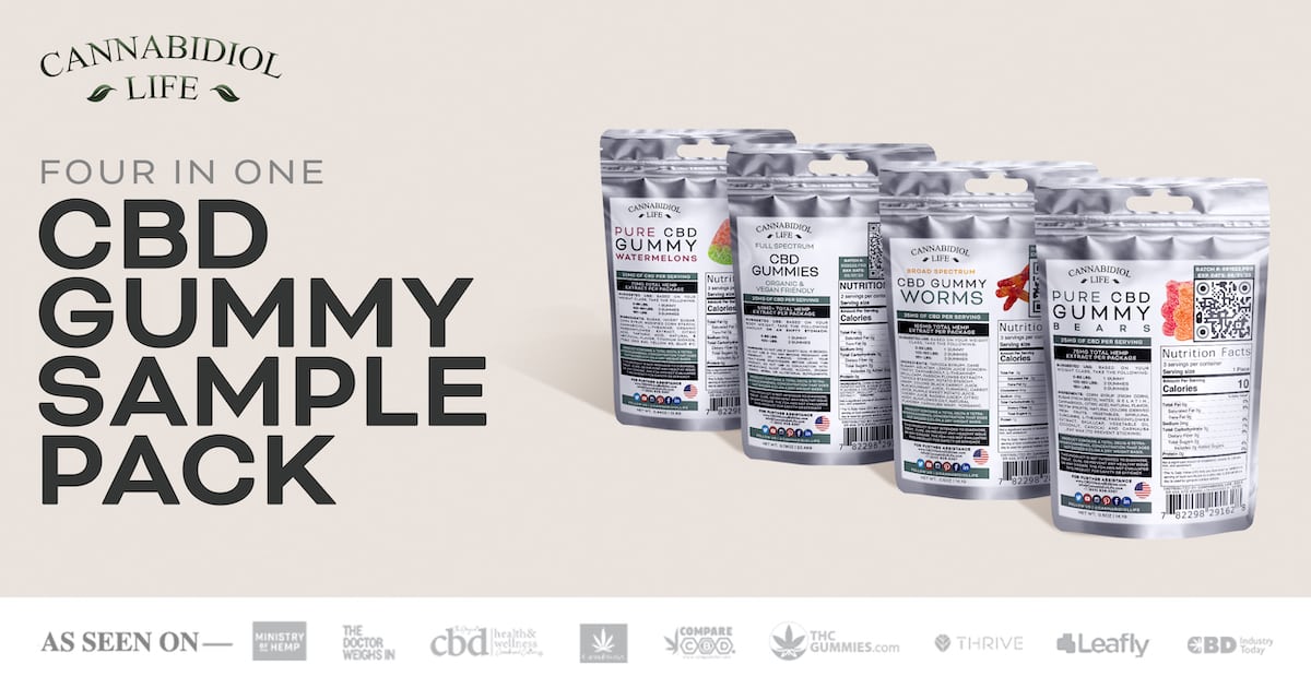 The Complete CBD Gummy Sample Pack - Cannabidiol Life